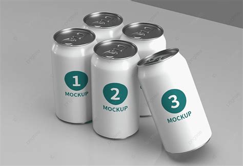 Multiple Cans Packaging Prototypes Template Download On Pngtree