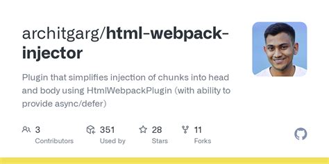Github Architgarghtml Webpack Injector Plugin That Simplifies