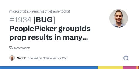Bug Peoplepicker Groupids Prop Results In Many 400 Bad Request Graph Api Errors · Issue