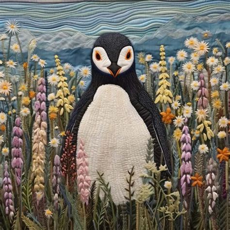Patchwork Penguin Pi Creative Art Online Art Art Online Art
