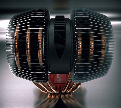 3d Visualization Cpu Cooler On Behance