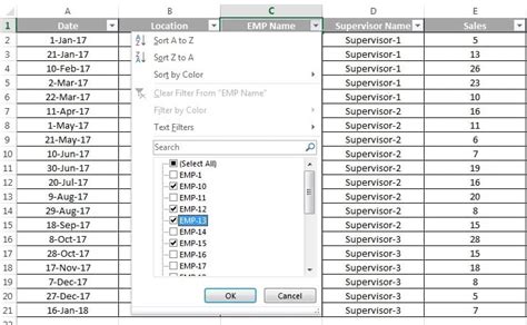 Chapter Data Filter PK An Excel Expert