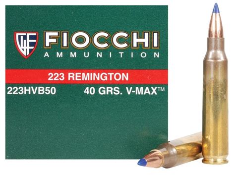 Fiocchi Extrema 223 Remington 40 Gr Hornady V Max Box Of 50 Selway