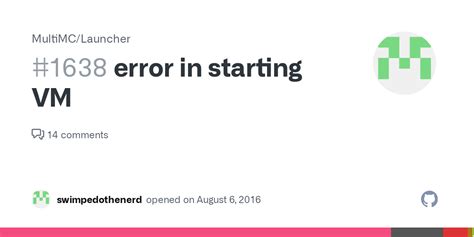 Error In Starting Vm · Issue 1638 · Multimclauncher · Github