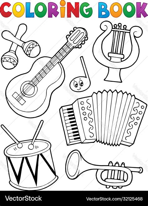 Coloring Pages Of Musical Instruments