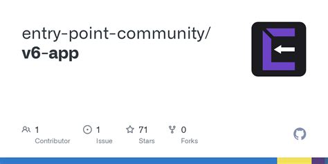 Github Entry Point Communityv6 App