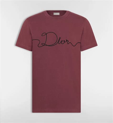 Camiseta Dior Ribbon Corte Normal Jérsei De Algodão Branco Dior