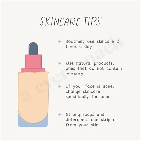 Skincare Tips Instagram Post Canva Template Everycoach
