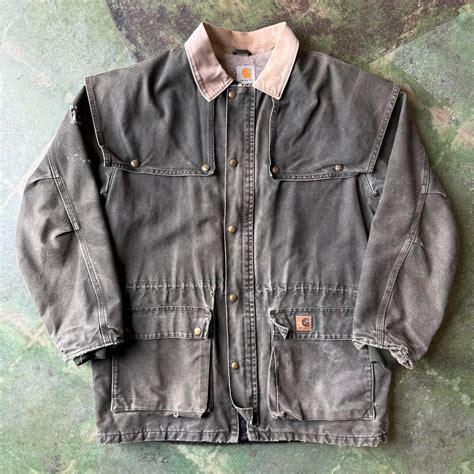 1990s Carhartt Sherpa Lined Chore Jacket Etsy