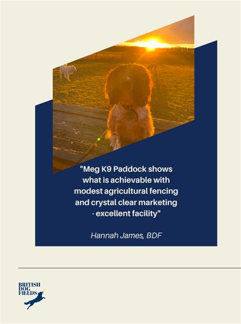 British Dog Fields Accredited Meg K9 Paddock