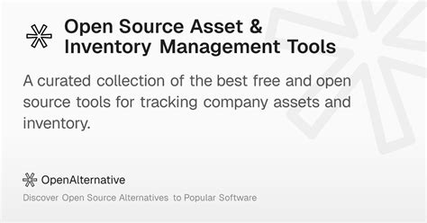 Best Open Source Asset And Inventory Management Tools 2025