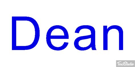 Dean Name Animated  Logo Designs