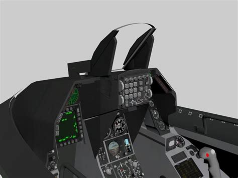 F16 Cockpit 3d Model 65 Obj Max Free3d