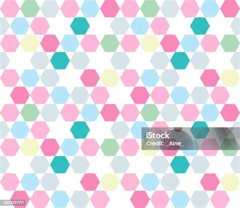Cute Hexagon Rhombus Seamless Pattern Stock Illustration Download