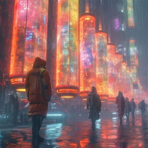 Cyberpunk Urban Landscapes Of Colorful Visuals