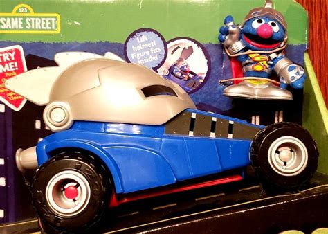 Rare Super Grover 20 Action Figure And Vehicle Sesame Street