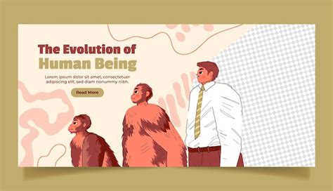 Premium Vector Flat Design Human Evolution Background