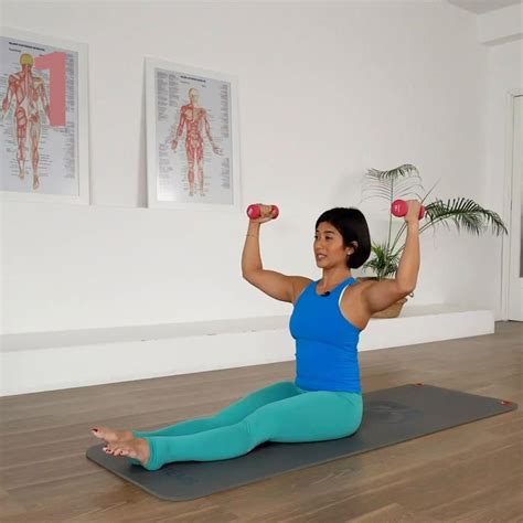 9 Exercises Intermediate Pilates With Weights Video Pilates Barre