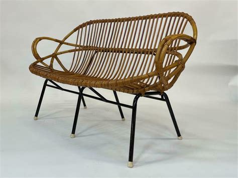 Huur Vintage Rotan Bank Robin Voor Je Bruiloft Of Event Velvet Green