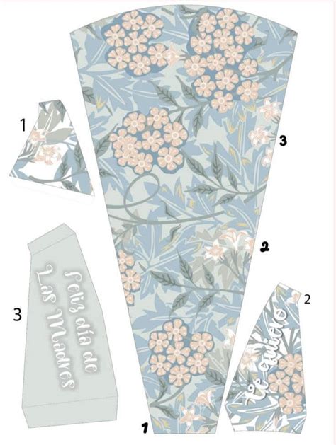 15 Moldes De Cajitas Imprimibles Para El Día De Las Madres ~ Cositasconmesh