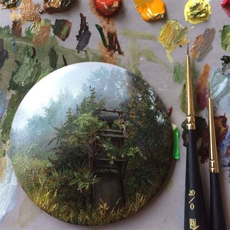 Circle Painting With Oil Inspiration