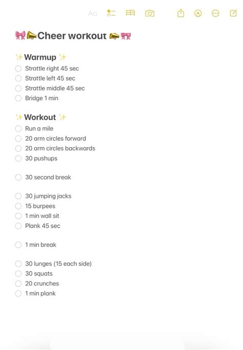 Cheer Workout Get Ready To Sweat