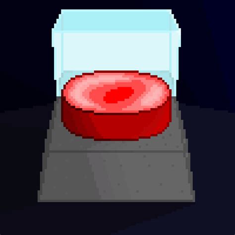 Pixilart Red Button  By Voodoo134