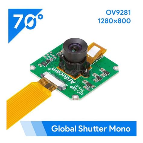 Arducam B0165 OV9281 1MP Global Shutter Monochrome NoIR Camera Module