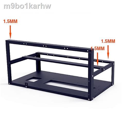 6 8 12gpu Steel Open Air Miner Mining Frame Rig Case Rack With Multi