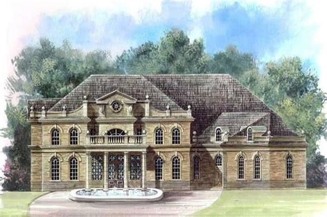 Front Elevation Colonial House Plans Colonial Style House Plans House Plans