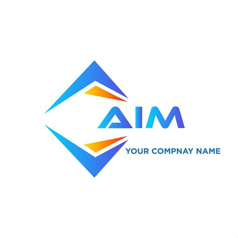 Aim Abstract Technology Logo Design On White Background Aim Creative