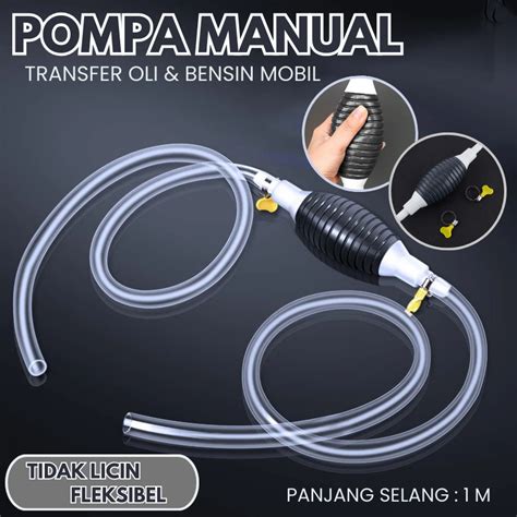 Jual Pompa Tangan Transfer Oli Bensin Mobil Oil Extractor 1m Shopee