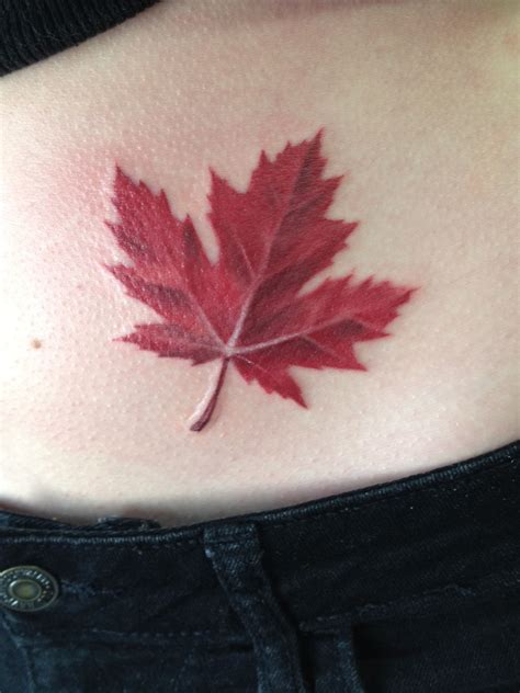 Maple Leaf Wrist Tattoo Maple Leaf Tattoo Canadian Leaf Tattoo Ideas