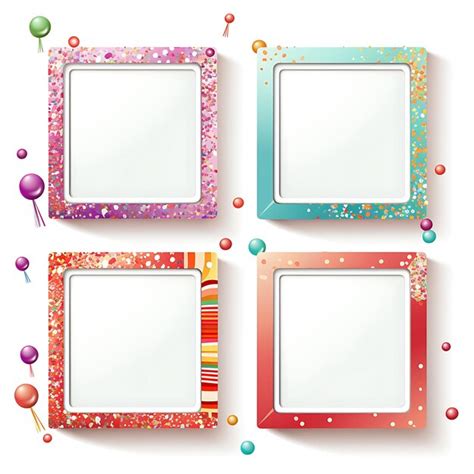 Premium Ai Image Frame Of Recycled Candy Wrapper Paper With Shiny Candy Wrapper Prints 2d Flat