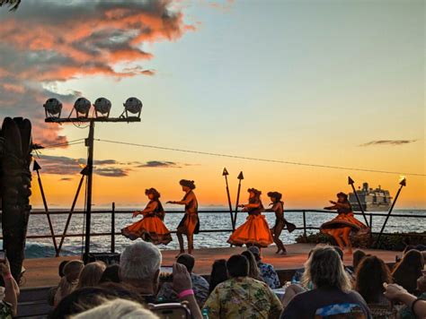 Hula Dancers At Voyagers Of The Pacific Luau At Royal Kona Resort Kailua Kona Big Island Hawaii