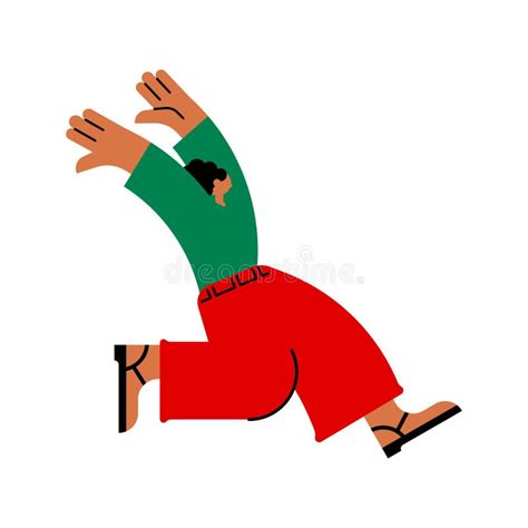 Colorful Illustration Of Young People Having Fun Stock Vector