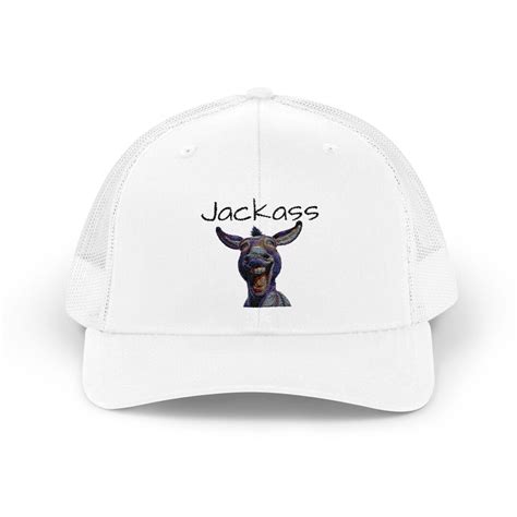Humorous Jackass Snapback Trucker Cap Hat Etsy