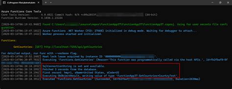 C Sql Input Binding W Azure Functions Isolated Worker Model