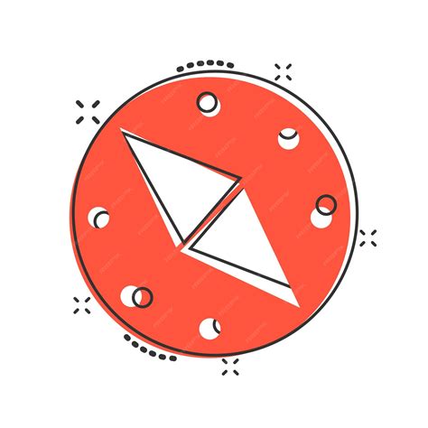 Premium Vector Compass Icon In Comic Style Navigation Equipment