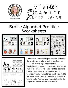 Braille Worksheets For Solids