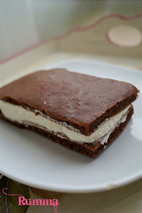Süt Dilimi Tarifi Kremalı Sandwich Kek Rumma Rumma