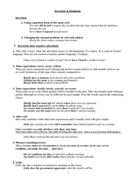 inversion and emphasis teorie vince 1 pdf human communication