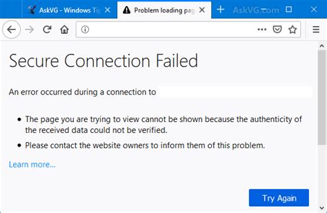 Fix Errors And Warning Messages On Secure Websites In Mozilla