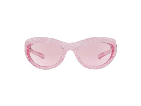 Gentle Monster Yummy Pc11 Sunglasses In Translucent Pink Tr Frame With Pink Lenses