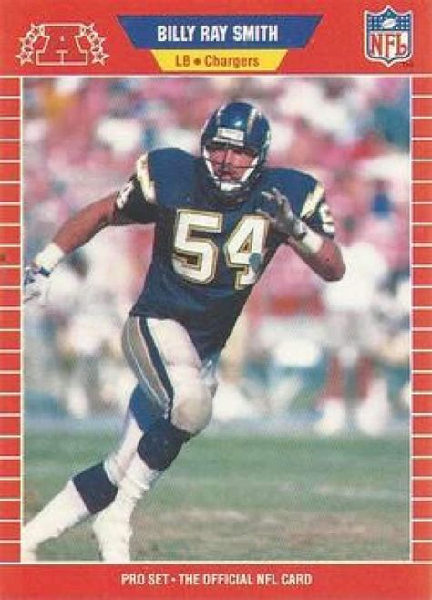 1989 Pro Set Football 477 Billy Ray Smith San Diego