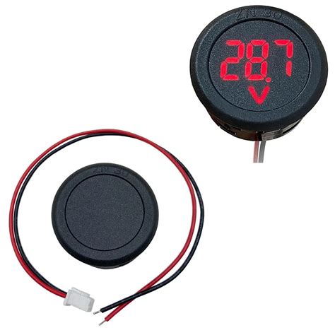 Dc 4 100v Round Led Digital Voltmeter Display Red Ifuture Technology