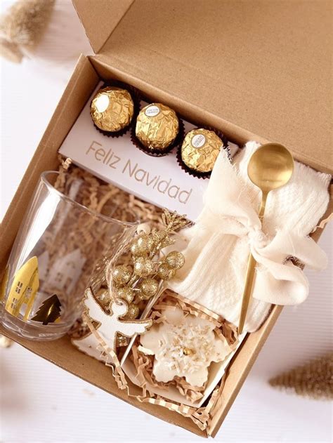 Caja Regalo White Xmas Mujer Cajas De Regalo Navidad Regalos De Navidad