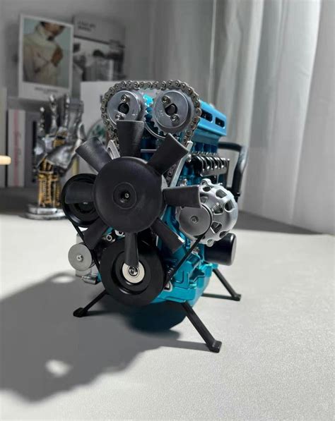 Teching 110 Full Metal Mini L4 Diesel Engine Model Kit Diy 4 Cylind