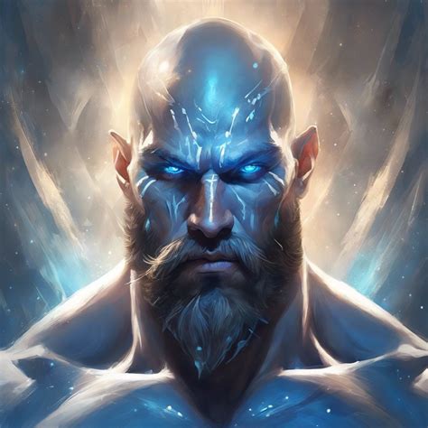 Goliath Barbarian Muscular Bald Head Beard Fanart