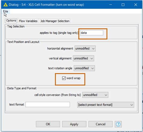 excel writer line break in cell knime analytics platform knime